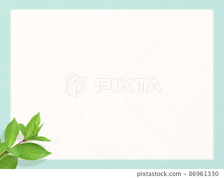 Paper and fresh green background - Stock Illustration [86961330] - PIXTA