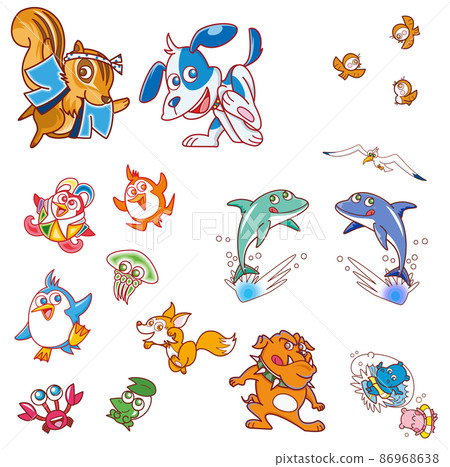 Small animal character collection 006 - Stock Illustration [86968638 ...