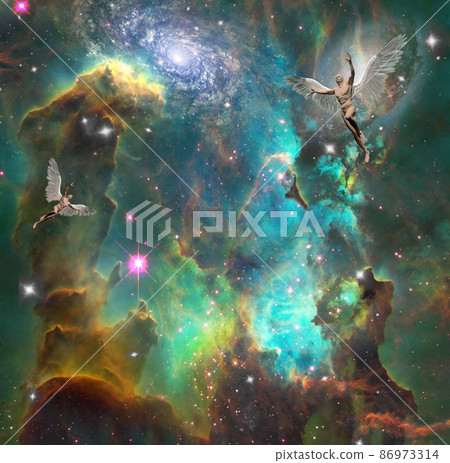 Space Angels - Stock Illustration [86973314] - PIXTA