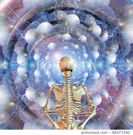 Zen Skeleton - Stock Illustration [86973390] - PIXTA