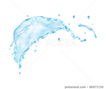 Cold Water Splash Composition - Stock Illustration [86975150] - PIXTA