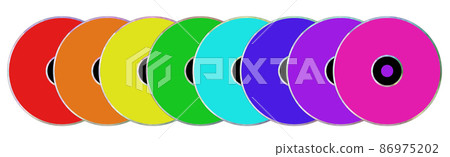 Many Colorful DVD's. - Stock Illustration [86975202] - PIXTA