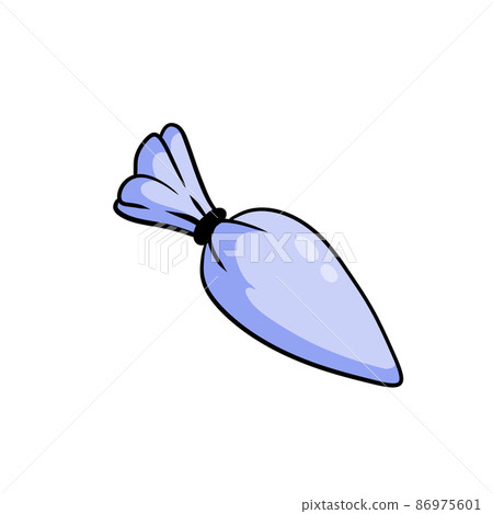 Pastry bag. Piping Cream Cake. Outline Icing... - Stock Illustration ...