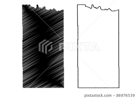 Grady County, Oklahoma State (U.S. county,... - Stock Illustration ...