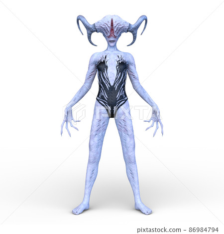 Female alien - Stock Illustration [86984794] - PIXTA