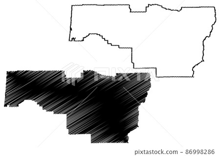 Lane County, Oregon State (U.S. county, United... - Stock Illustration ...