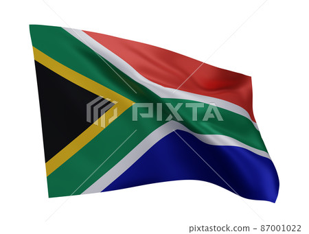 3d illustration flag of South Africa. South... - Stock Illustration ...