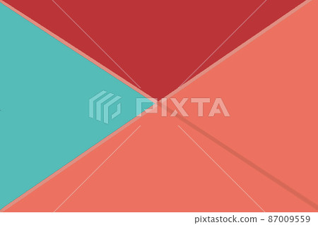 A digital background divided by three colors in...-插圖素材 [87009559 ...