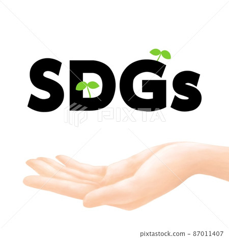 SDGs title and hand illustration - Stock Illustration [87011407] - PIXTA