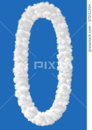 Clouds in shape of figure zero - Stock Illustration [87032204] - PIXTA