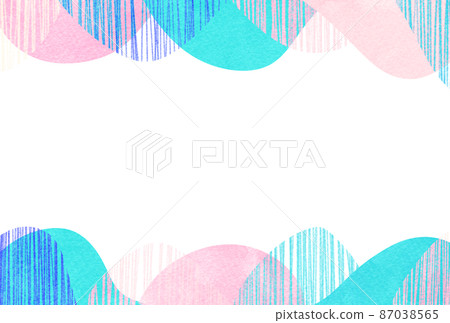 Background material_colored pencils_light blue - Stock Illustration ...