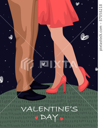 Valentine's Day Love and February 14. Vector... - Stock Illustration ...