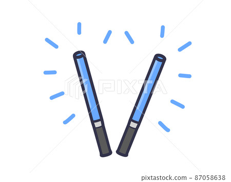 Penlight blue illustration - Stock Illustration [87058638] - PIXTA