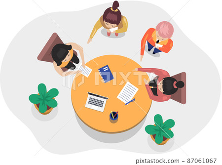 Business office connection working concept.... - Stock Illustration ...