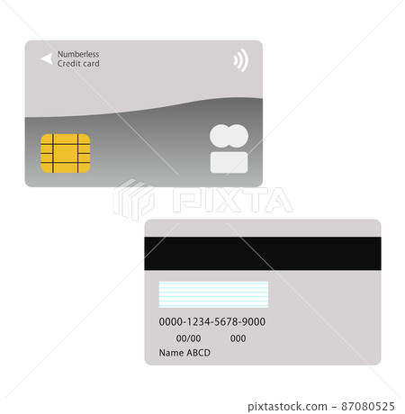 Numberless credit card image - Stock Illustration [87080525] - PIXTA