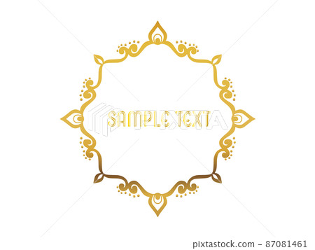 Frame material: gold - Stock Illustration [87081461] - PIXTA