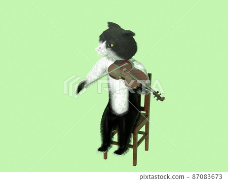 Cats playing musical instruments, string quartet - Stock Illustration ...