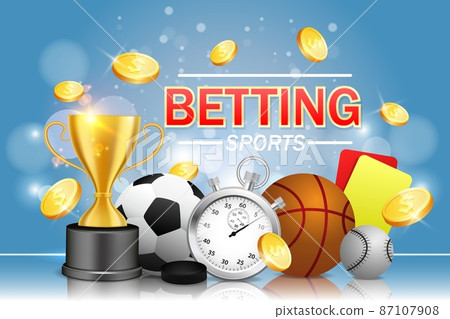 Sports betting vector poster banner design... - Stock Illustration ...