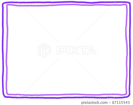 purple hand drawn border illustration - Stock Illustration [87115543 ...