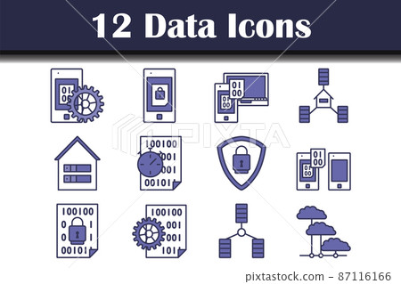 Data Icon Set-插圖素材 [87116166] - PIXTA圖庫