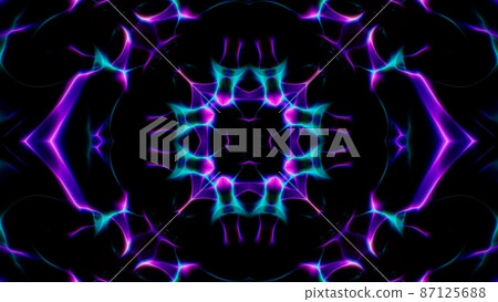 Geometric Shape Neon Energy Background... - Stock Illustration ...