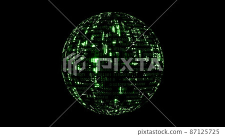 Glowing Sphere Matrix Background - Stock Illustration [87125725] - PIXTA