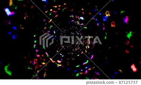 Multicolor Fire Flake Particles Background - Stock Illustration ...