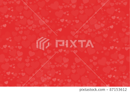Collection of red hearts different sizes on a... - Stock Illustration ...