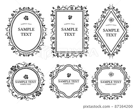 Rose decoration frame - Stock Illustration [87164200] - PIXTA