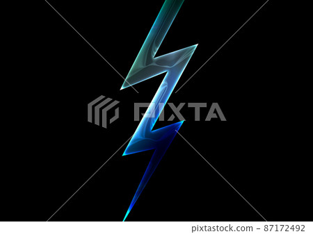 Abstract lightning illustration - Stock Illustration [87172492] - PIXTA