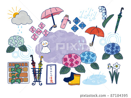 Hand-drawn style illustration after the rain... - Stock Illustration ...