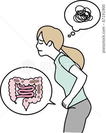 Illustration of constipation - Stock Illustration [87191900] - PIXTA