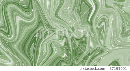 Transparent Green creativity, modern art. Ink... - Stock Illustration ...