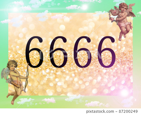 Angel number 6666 - Stock Illustration [87200249] - PIXTA
