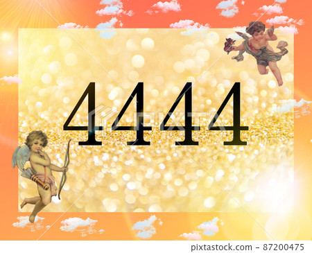 Angel number 4444 - Stock Illustration [87200475] - PIXTA
