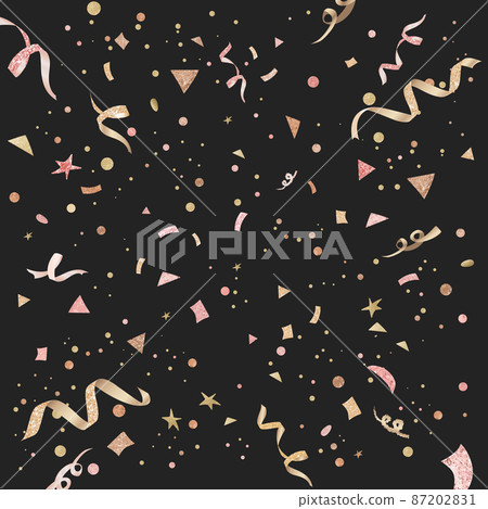 Light pink confetti celebratory design - Stock Illustration [87202831 ...