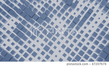CG cube, large and small cubes lined up - Stock Illustration [87207678 ...