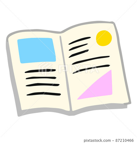 Textbook with figures - Stock Illustration [87210466] - PIXTA