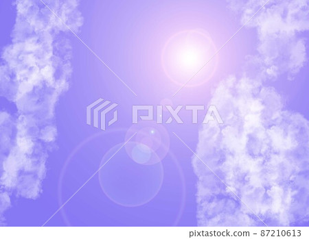 Sky clouds and sun - Stock Illustration [87210613] - PIXTA