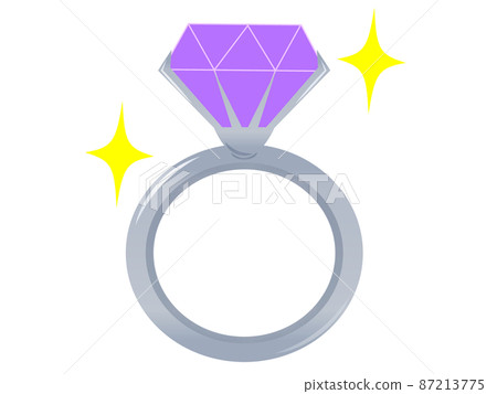 Purple jewel ring - Stock Illustration [87213775] - PIXTA