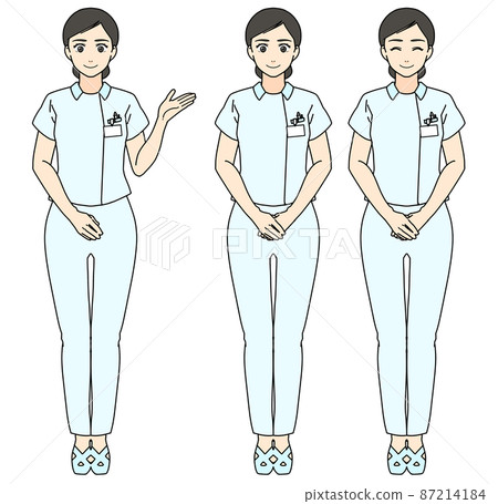 Female nurse to guide - Stock Illustration [87214184] - PIXTA