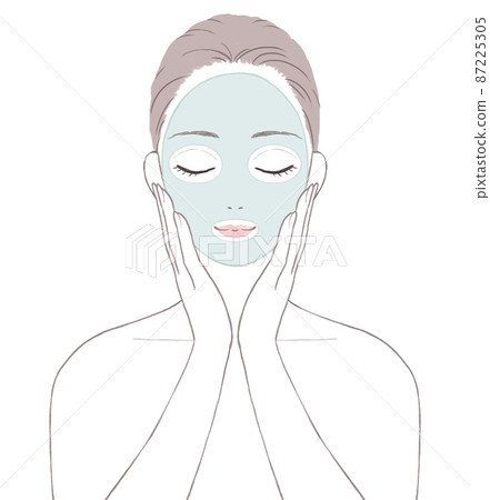 Women who face pack - Stock Illustration [87225305] - PIXTA