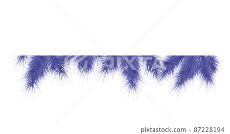 ffir branch frame template on transparent... - Stock Illustration ...