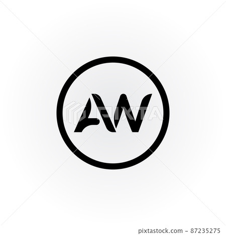 Initial AW letter Logo Design vector Template.... - Stock Illustration ...