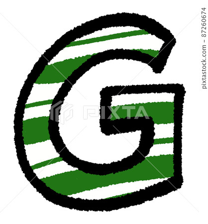 Simple and pop alphabet capital letter G... - Stock Illustration ...