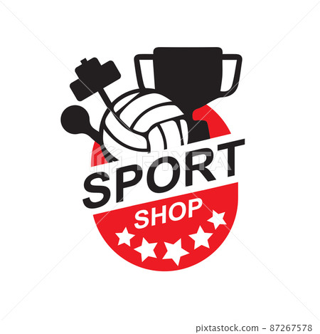 Vector logo of a sports goods store - Stock Illustration [87267578] - PIXTA