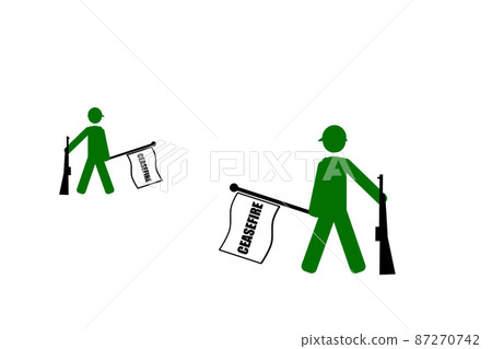 cease-fire - Stock Illustration [87270742] - PIXTA