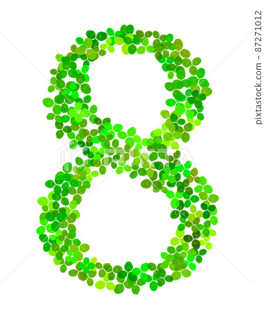 Clover numbers - Stock Illustration [87271012] - PIXTA