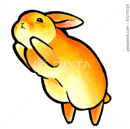 Jumping Netherlands Dwarf Rabbit's warm... - Stock Illustration ...
