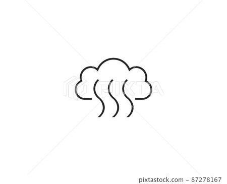 Steam, air icon. Vector illustration. - Stock Illustration [87278167 ...